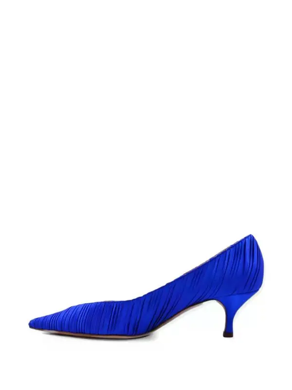 Casadei Pleated Satin Pumps