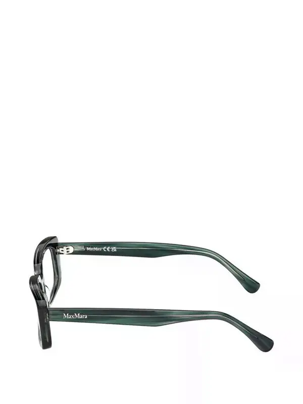 Max Mara Rectangle-frame Glasses - Green