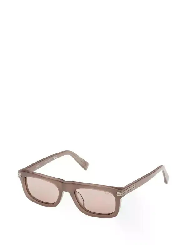 Zegna Rectangle-frame Sunglasses