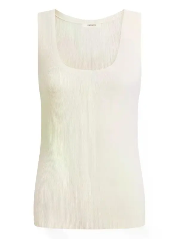 12 STOREEZ Ribbed Merino Tank Top
