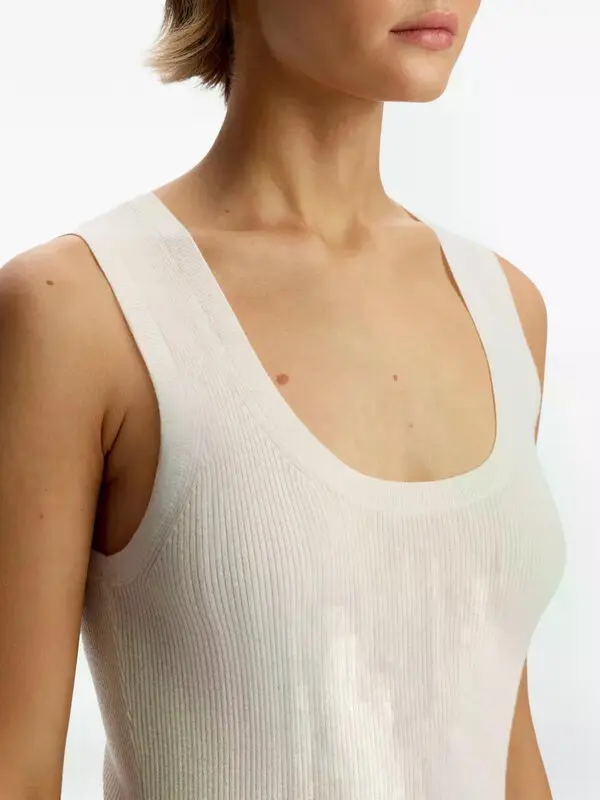 12 STOREEZ Ribbed Merino Tank Top