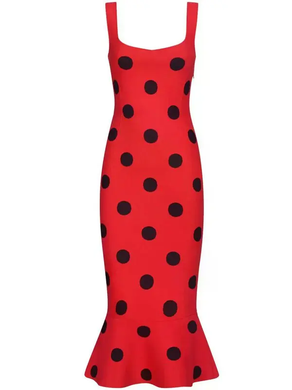 Marni Polka Dot-print Midi Dress