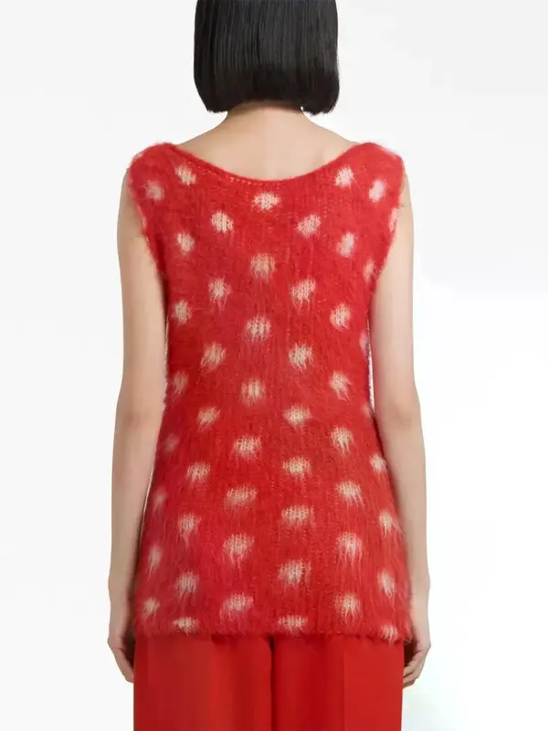 Marni Patterned Intarsia Sleeveless Jumper