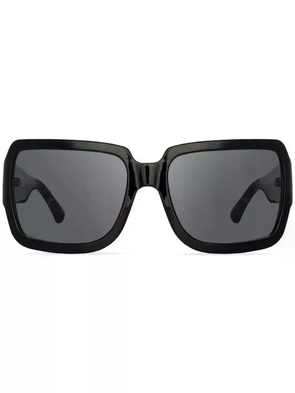 Linda Farrow X Dries Van Noten Oversized Sunglasses - Black