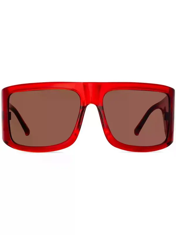 Linda Farrow Andre Oversized-frame Sunglasses - Red