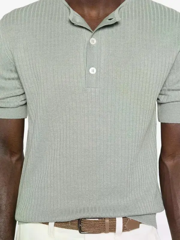 LARDINI Quarter-button Sweater