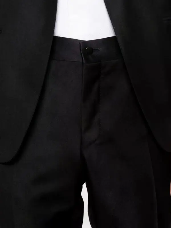 Canali Logo-patch Single-breasted Dinner Suit - Blue