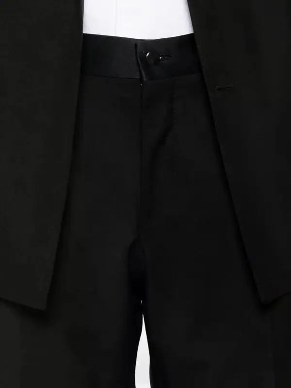 Canali Logo-patch Double-breasted Dinner Suit - Black