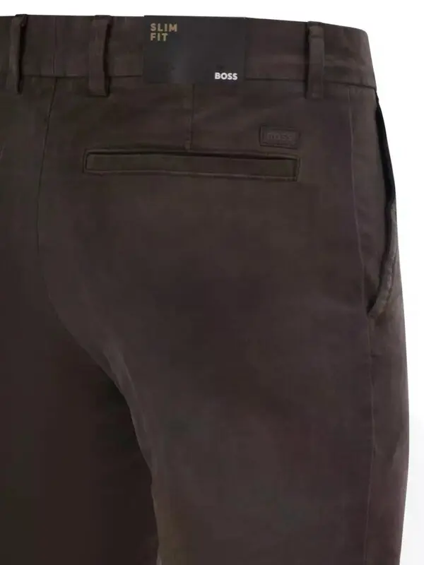 BOSS Slim-fit Chino Trousers - Brown