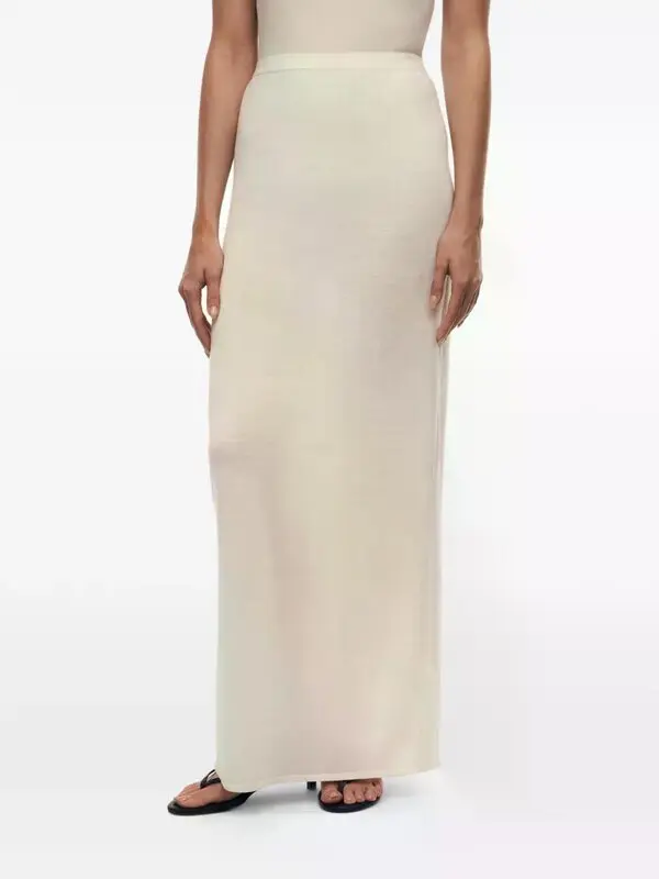 12 STOREEZ Camelia Maxi Skirt - Neutrals