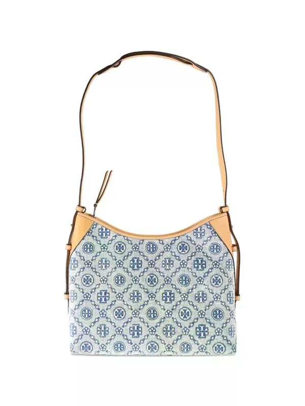 Tory Burch T Monogram Denim Messenger Bag