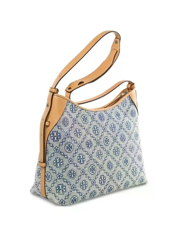 Tory Burch T Monogram Denim Messenger Bag