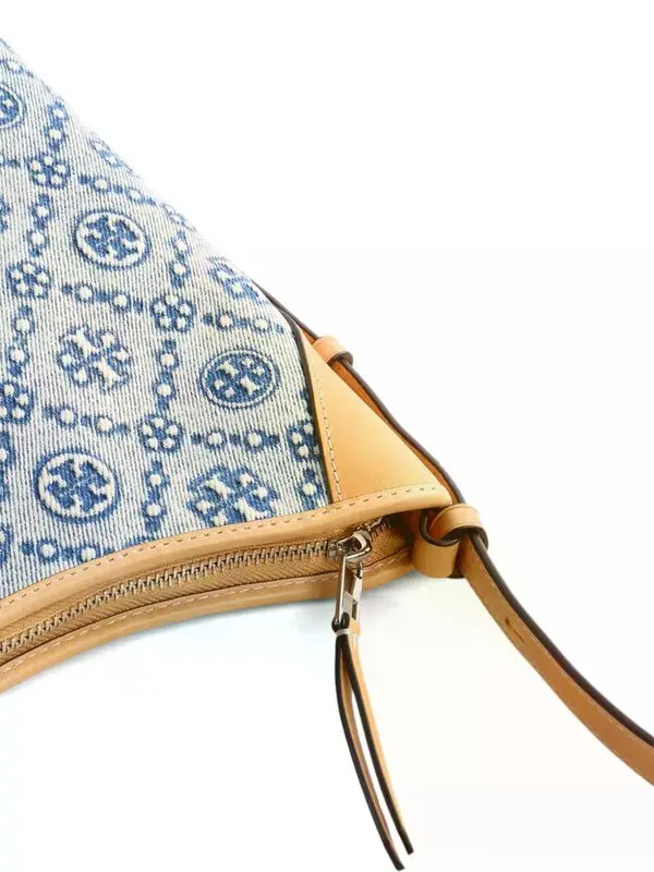 Tory Burch T Monogram Denim Messenger Bag