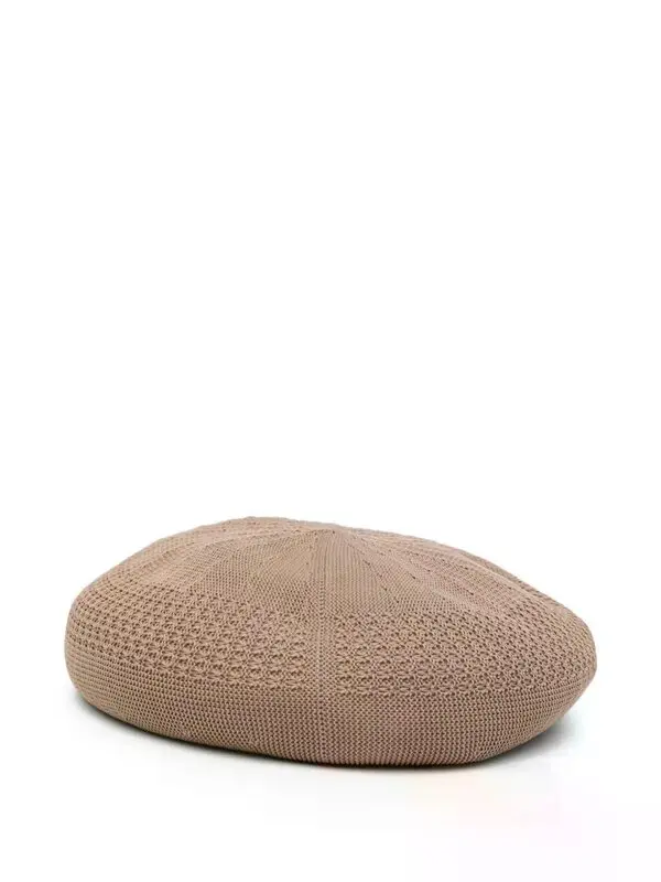 KIJIMA TAKAYUKI Mesh Beret - Brown