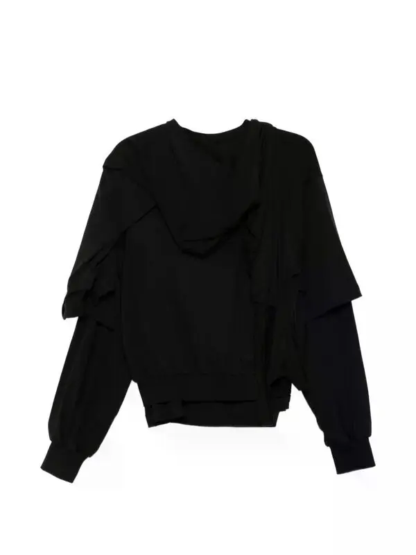 ALAINPAUL Ruffled Hoodie