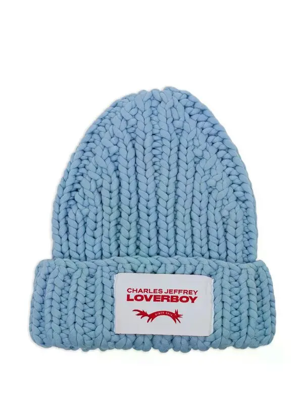 CHARLES JEFFREY Chubby Beanie Hat - Blue