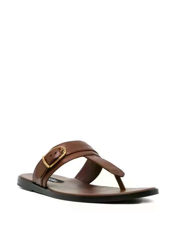 TOM FORD Buckle-detail Leather Sandals