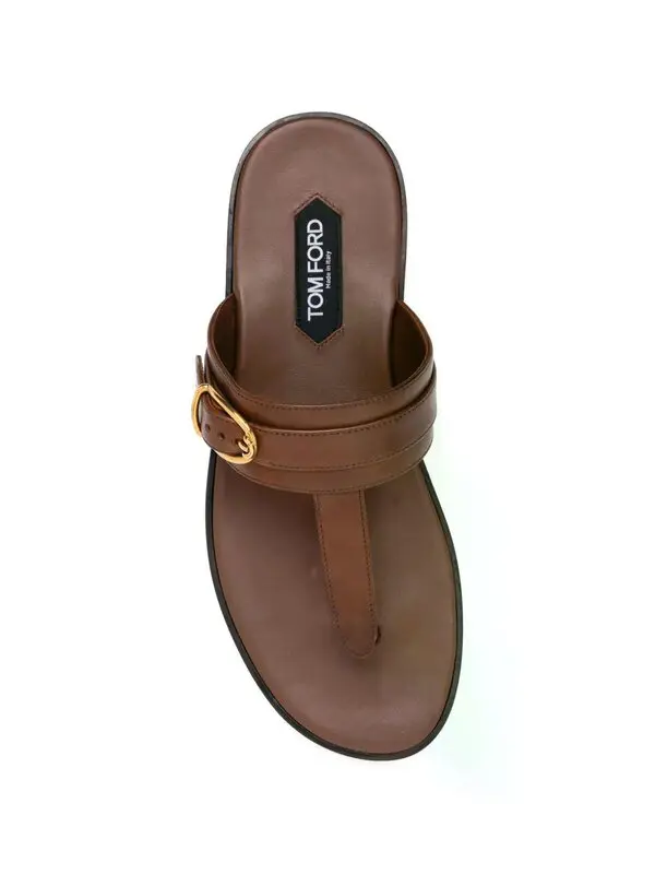 TOM FORD Buckle-detail Leather Sandals
