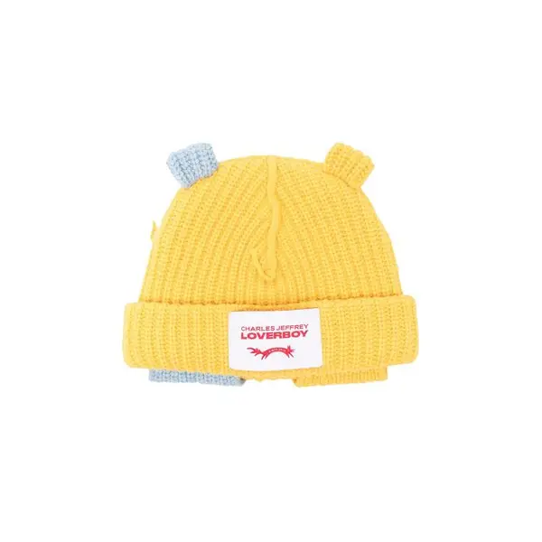 CHARLES JEFFREY Chunky Rabbit Beanie /blue - Yellow
