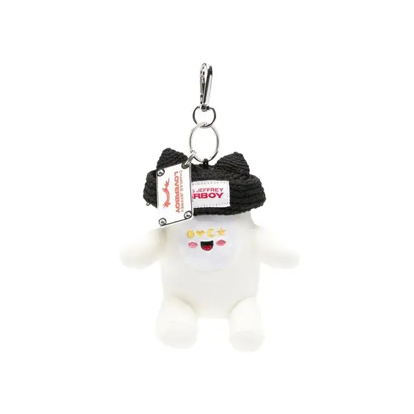 CHARLES JEFFREY Gromlin Plush Keyring /white - Black