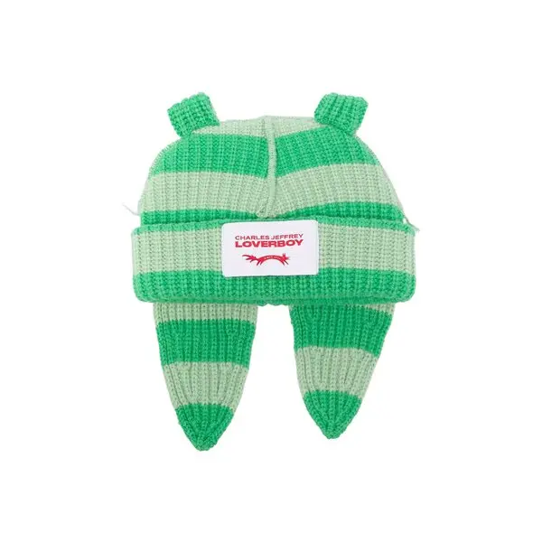 CHARLES JEFFREY Chunky Rabbit Beanie - Green
