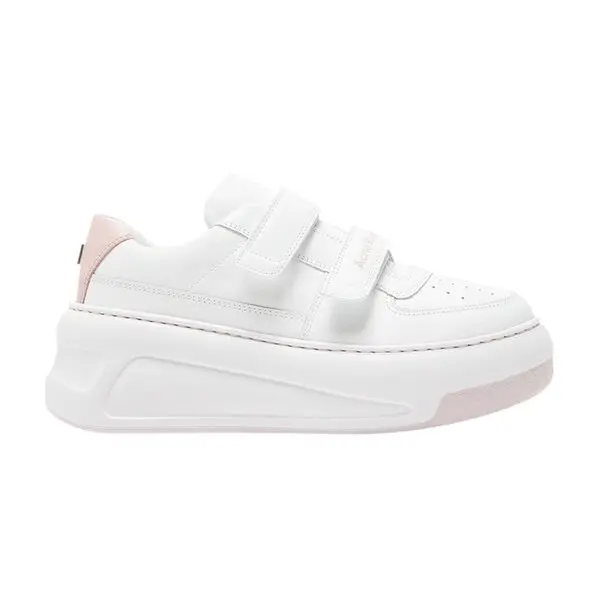 Acne Studios Platform Sneakers With Velcro Straps - White