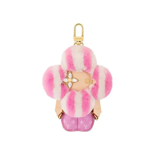 LOUIS VUITTON Vivienne Fashionista Bag Charm - Pink