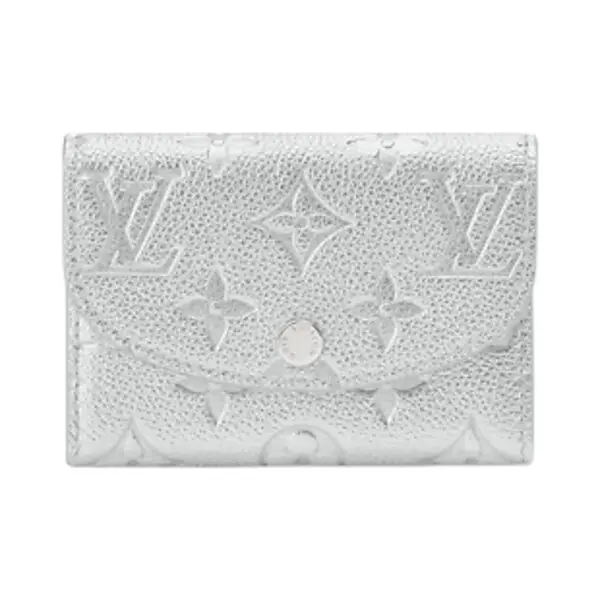 LOUIS VUITTON Rosalie Coin Purse Monogram Embossed Empreinte Cowhide Leather - Silver