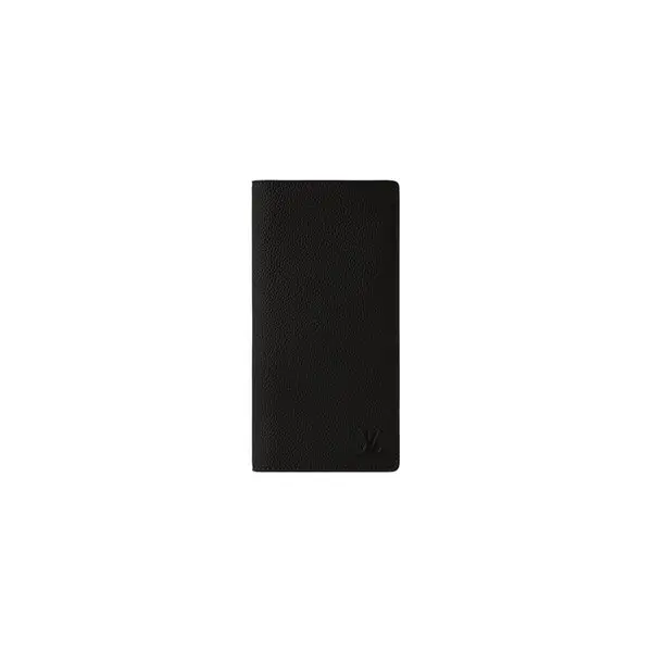 LOUIS VUITTON Brazza Wallet Waxy Calfskin Leather - Black
