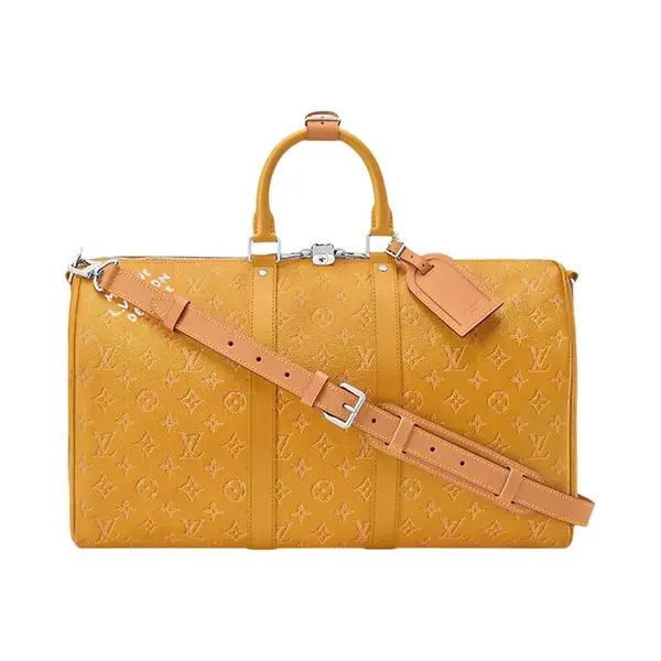 LOUIS VUITTON Keepall Bandoulière 45 Monogram Heritage Canvas - Yellow