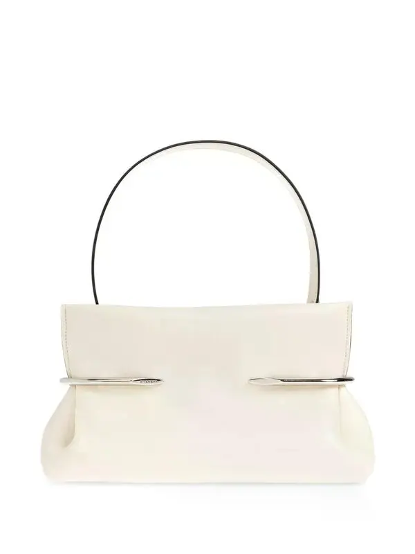 Givenchy Leather Tote Bag With Metal Detail - Neutrals