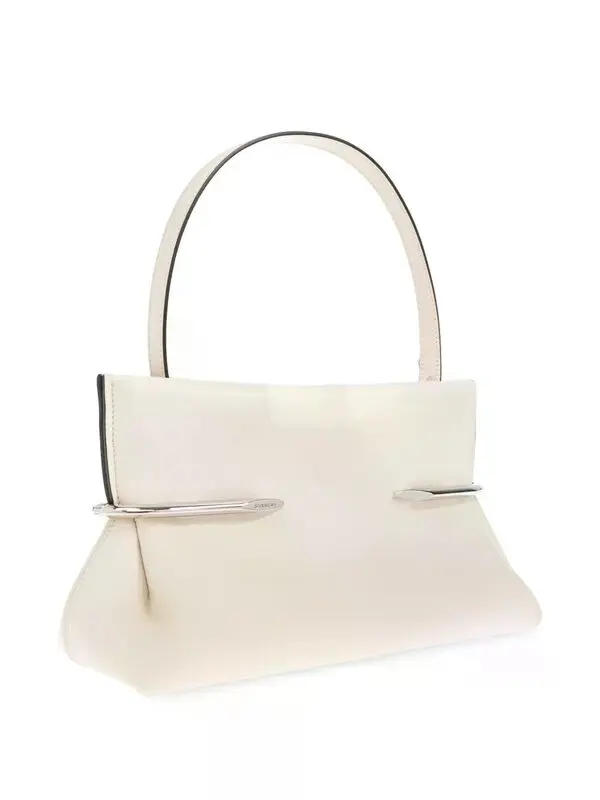 Givenchy Leather Tote Bag With Metal Detail - Neutrals
