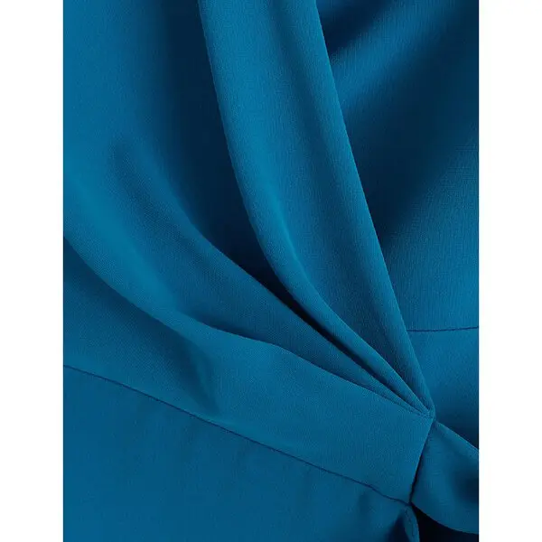 PHASE EIGHT Wrap-front Woven Midi Dress - Blue