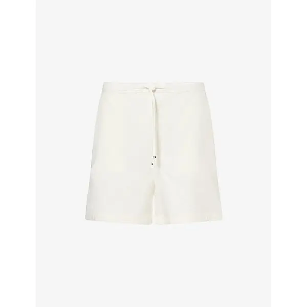 Loewe X Paula's Ibiza Embroidered Woven Shorts - Ivory