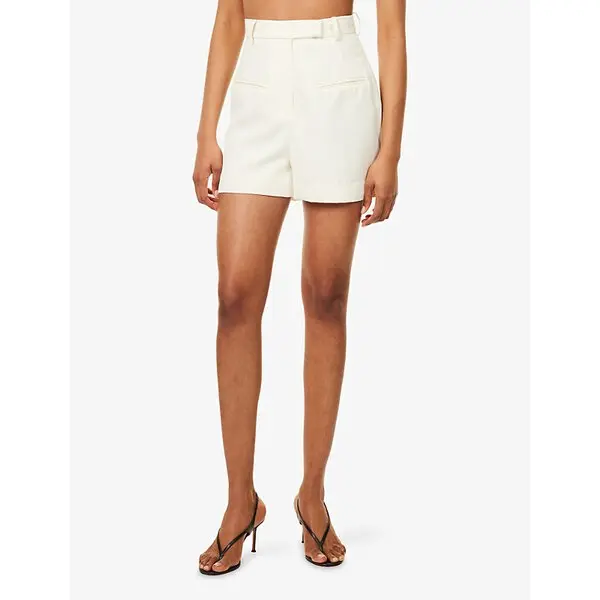Oddmuse Tailored High-rise Tweed Shorts