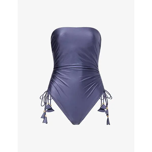 Seafolly Belle Bandeau Swimsuit - Blue Indigo
