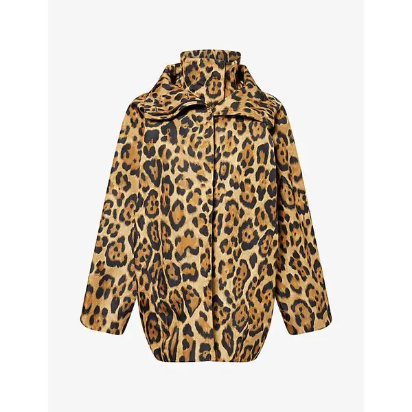 Alaïa Leopard-print Nylon Coat