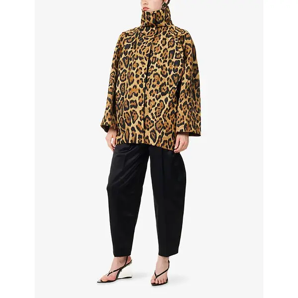 Alaïa Leopard-print Nylon Coat