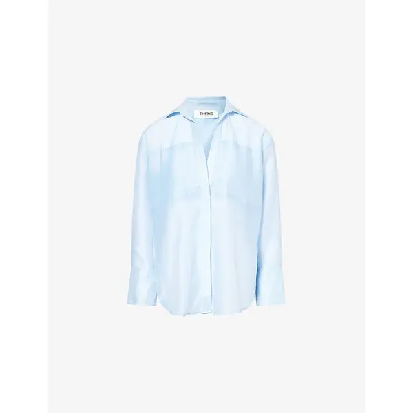 4TH & RECKLESS Geri Semi-sheer Longline Shirt