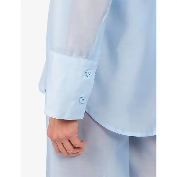 4TH & RECKLESS Geri Semi-sheer Longline Shirt
