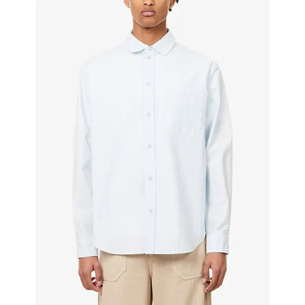 Loewe X Paula's Ibiza Embroidered Cotton-blend Shirt