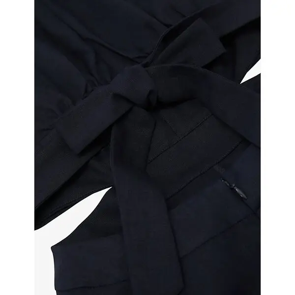 REISS Hazel Cut-out Midi Dress - Navy