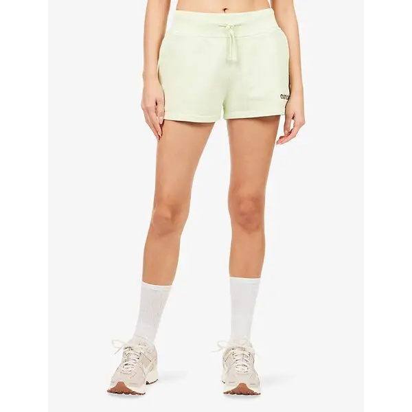 ADANOLA Cropped Logo-print Cotton-jersey Shorts