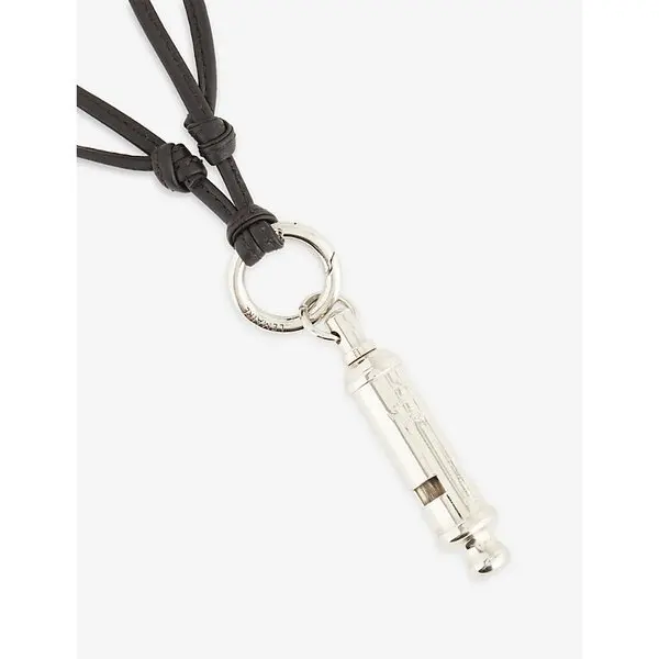 Lemaire Acme Whistle Brass Pendant Necklace In Silver - 41% Off