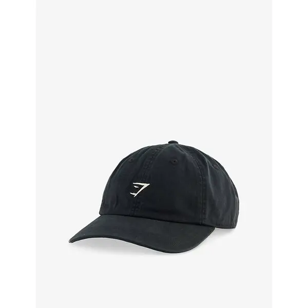 GYMSHARK Logo-embroidered Cotton Baseball Cap - Gs Black