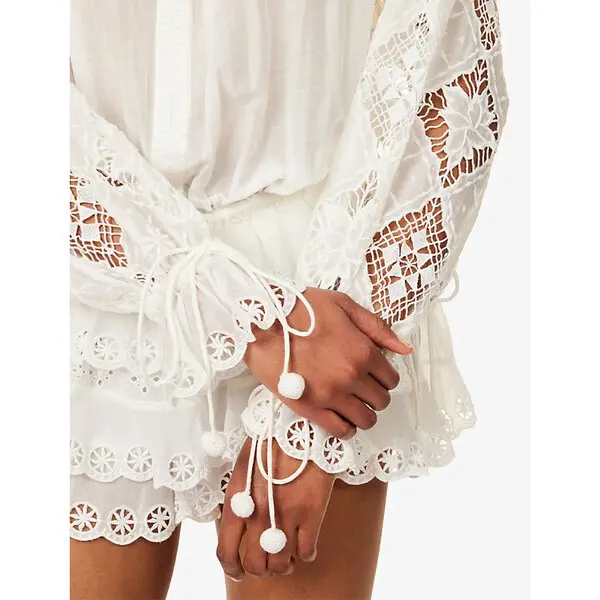 Isabel Marant Étoile Nowana Cotton And Linen-blend Top