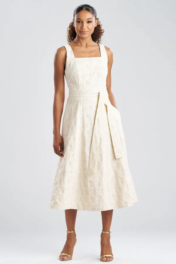 Natori Spiral Embroidery Tank Dress