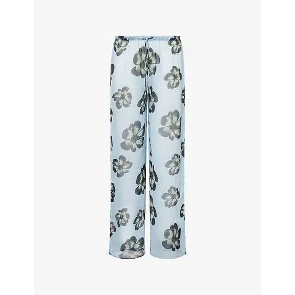 HYPHEN Wide-leg Woven Trousers