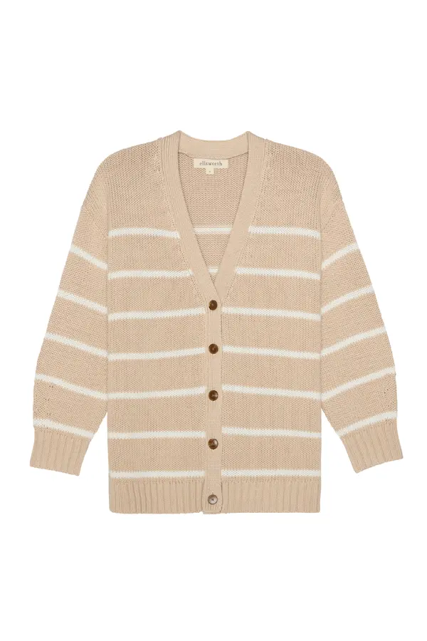 ELLSWORTH + IVEY Elizabeth Knit Cardigan - Neutral