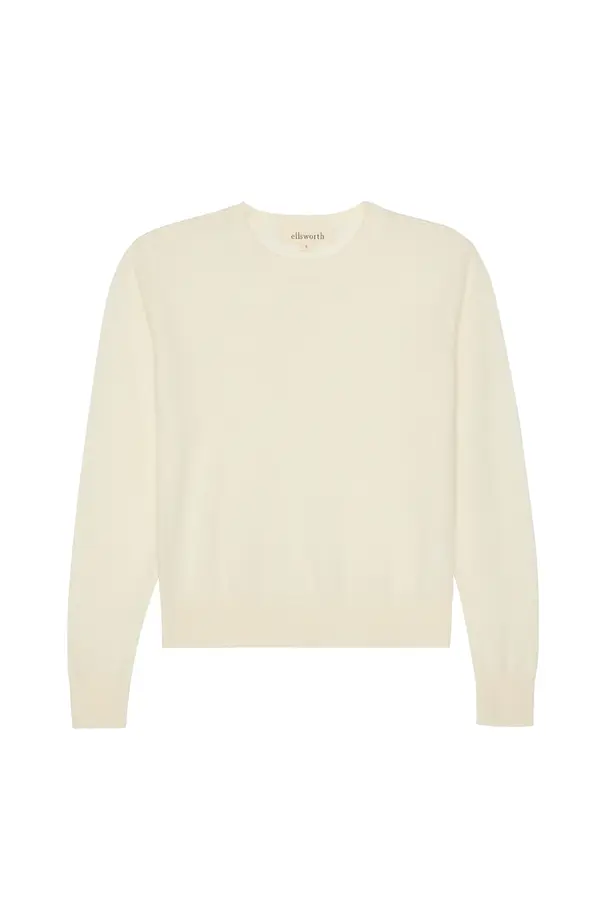 ELLSWORTH + IVEY Daphne Cashmere Crewneck - Neutral